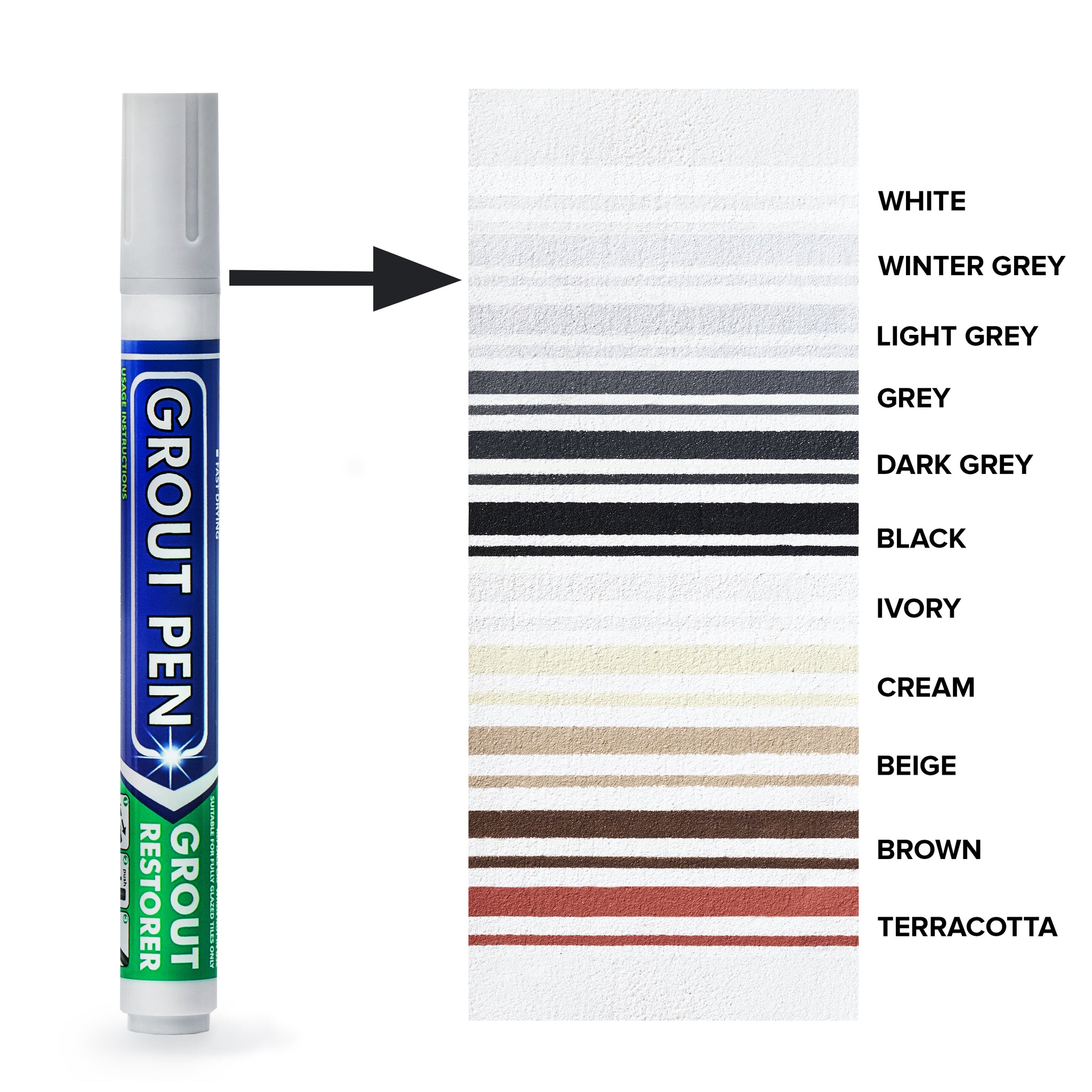 Load image into Gallery viewer, Winter Grey - Grout Pen Tile Paint ...